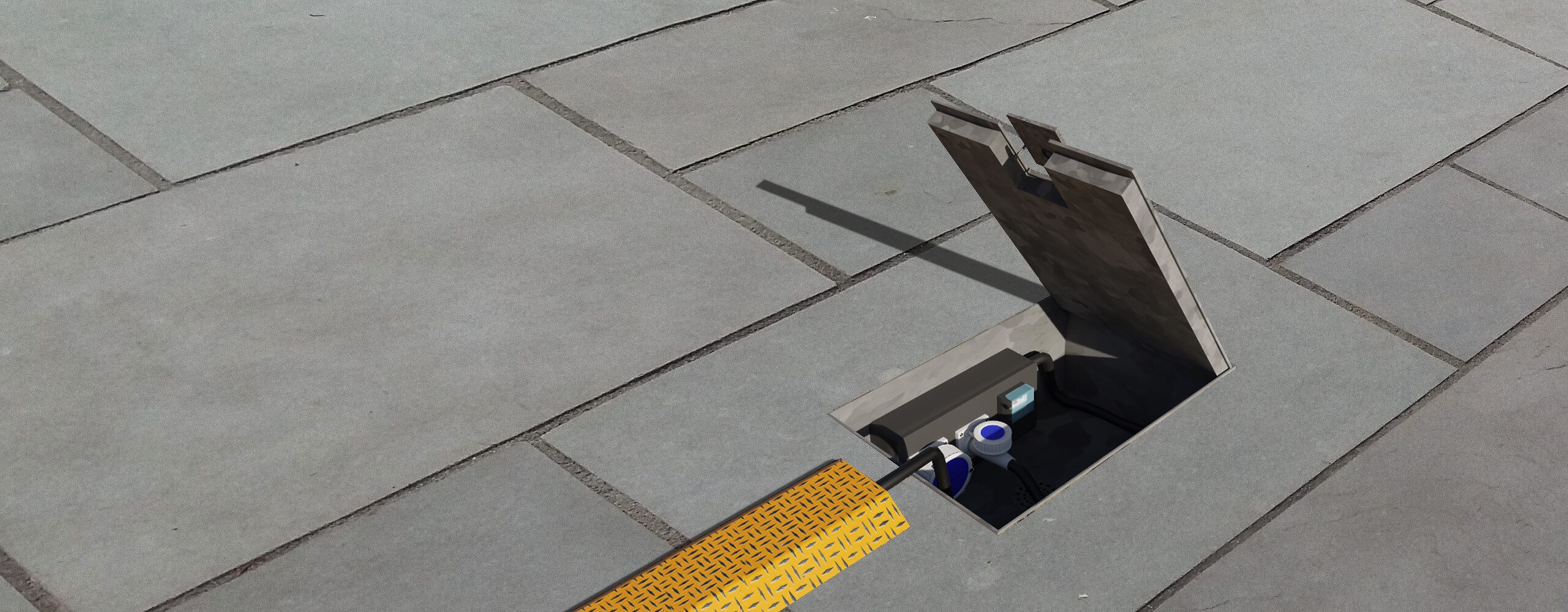 Pop Up Power Supplies | In-ground units with power supply